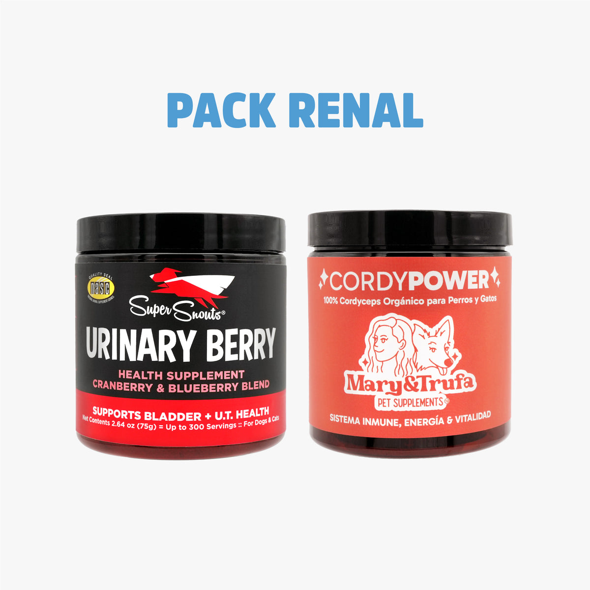 Pack Renal - Urinary Berry (75 gr) + Cordy Power (75 gr) – Nevanto Pet Care